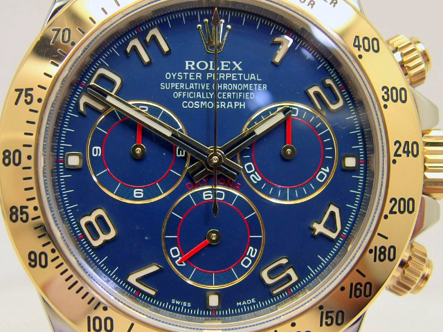 Rolex DAYTONA blue Racing 116523 Full Set 2014 gebraucht