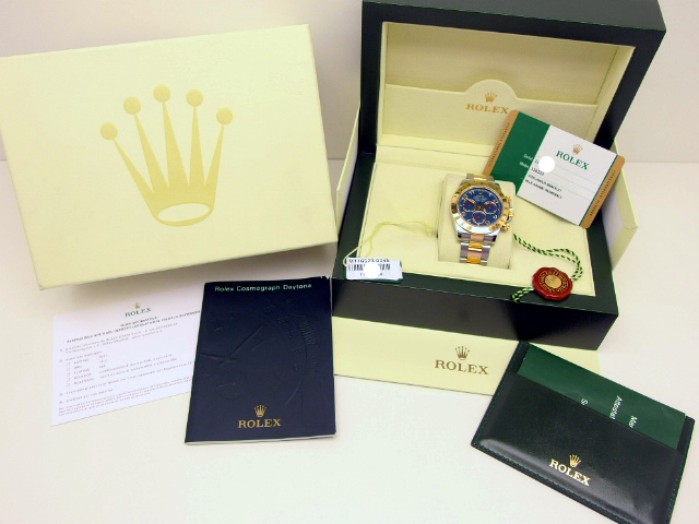 Rolex DAYTONA blue Racing 116523 Full Set 2014 gebraucht