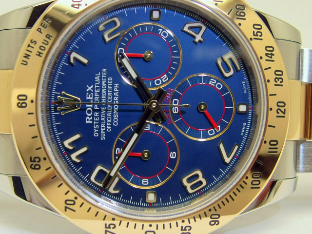 Rolex DAYTONA blue Racing 116523 Full Set 2014 gebraucht